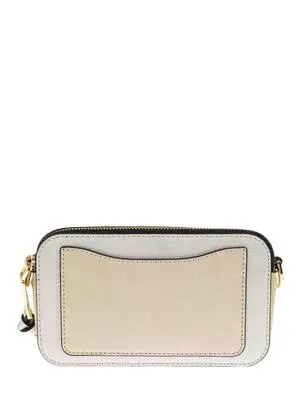 Marc Jacobs Marc Jacobs The Snapshot Leather Shoulder Bag Silver