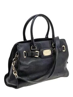 Michael Kors Grained Leather Tote Bag - Black