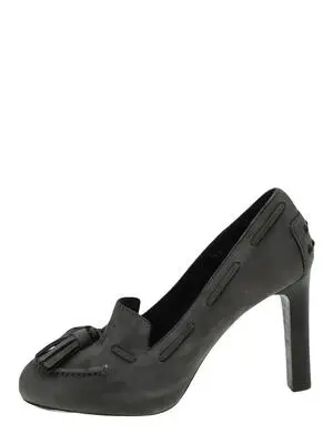 TOD'S Suede Pumps With Tassel Detail - Grey