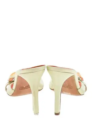 GIUSEPPE ZANOTTI Crystal-embellished Sandals - Yellow