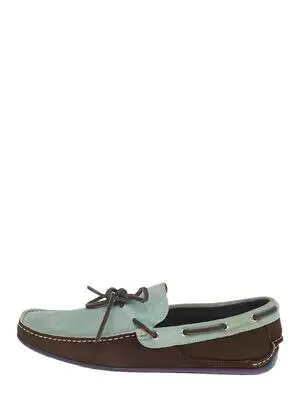 FERRAGAMO Suede Loafers With Bow Detailing - Green