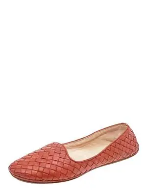 Bottega Veneta Intrecciato Leather Slippers - Orange
