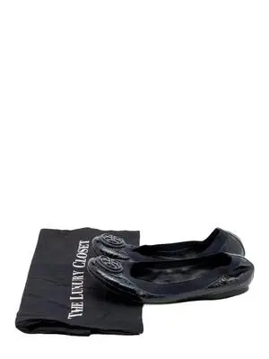 Tory Burch Caroline Patent Leather Ballet Flats - Blue