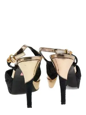 LOUIS VUITTON Louis Vuitton Motard Piccadilly Slingback Sandals