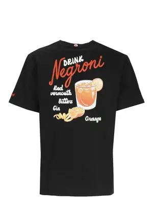 MC2 SAINT BARTH Graphic-print T-shirt - Black