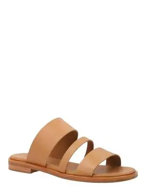 FRAU Triple-strap Leather Sandals - Brown