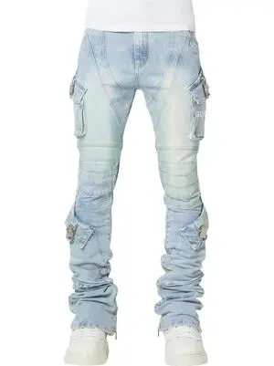 GUAPI Black Ops Cargo Jeans - Blue