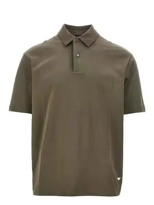 Emporio Armani Loose-fit Polo Shirt - Brown