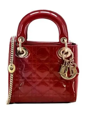 Dior Lady Mini Satchel - Red