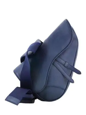 Dior Saddle Leather Crossbody Bag - Blue