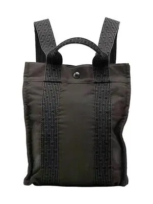Hermès Canvas Herline Pm Backpack - Grey