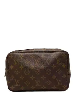 LOUIS VUITTON Monogram Trousse Toilette 23 Clutch Bag - Brown