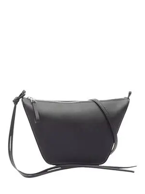 Loewe Mini Leather Hammock Bag - Black