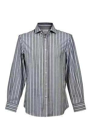 Brunello Cucinelli Striped Tailored Shirt - Grey