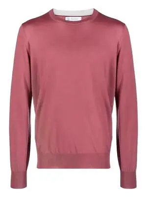 Brunello Cucinelli Fine-knit Crewneck T-shirt - Red