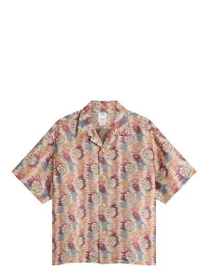 Visvim Crosby Jacquard Silk Short Sleeve Shirt - Multi