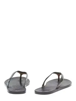 ANCIENT GREEK SANDALS Jelly Flip Flops - Black