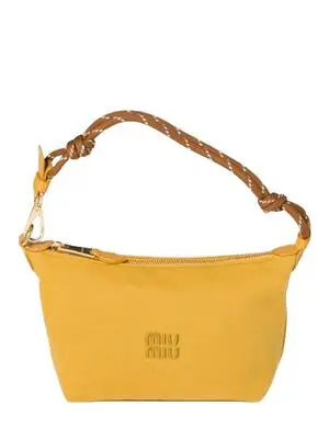 Miu Miu Gabardine Handbag - Topaz/brandy
