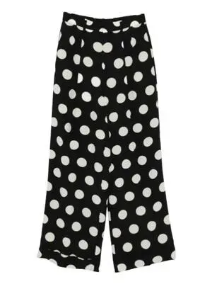 Junya Watanabe Polka Dot Trousers - Black