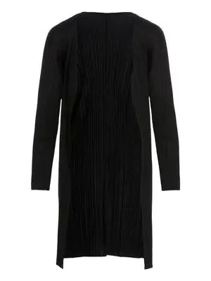 ISSEY MIYAKE Pleats Please By Issey Miyake Black Pleated Cardigan