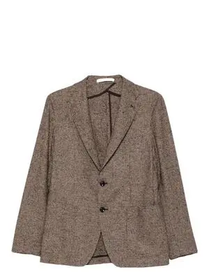 Tagliatore Long-sleeved Blazer - Brown