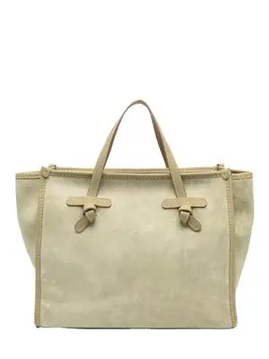 GIANNI CHIARINI Double-handled Shoulder Bag With Knot Detail - Nude