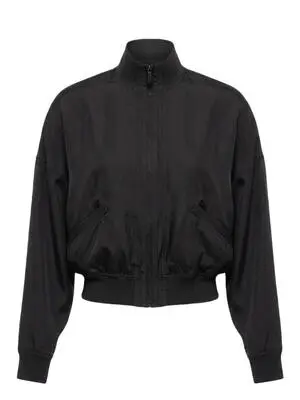 Gucci Silk Poplin Zip Jacket - Black