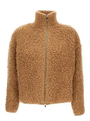 Max Mara Zip-up Cardigan - Brown