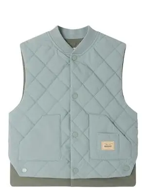 Bonpoint Quilted Sleeveless Jacket - Gray