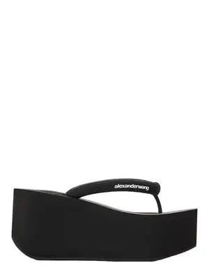 Alexander Wang Jenna 85mm Platform Thong Sandal - Black