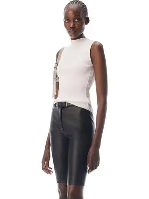 Alexander Wang Debossed Logo Tank - Optic White