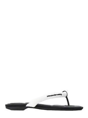 Alexander Wang Jenna Tubular Flat Thong Sandal - White