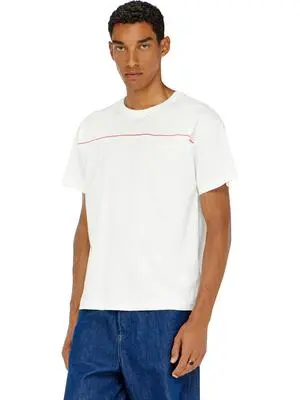 DIESEL® T-shirt With Contrast Piping - White