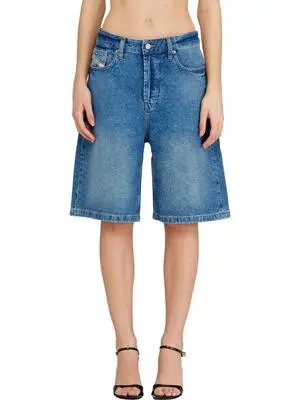DIESEL® Diesel Relaxed Fit Organic Cotton Denim Shorts Blue