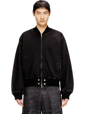 DIESEL® Denim Bomber Jacket - Black