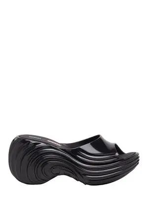 DIESEL® Platform Mule With Oval D Monogram - Black