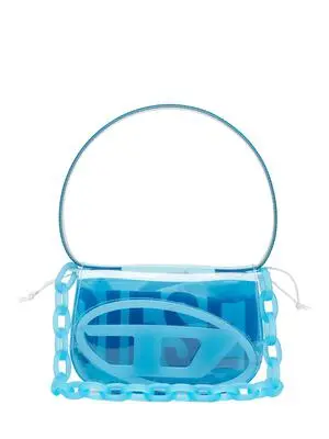 DIESEL® 1dr Iconic Shoulder Bag In Transparent Tpu - Blue