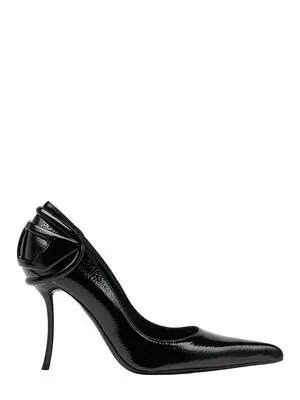 DIESEL® D-ten & Half-glossy Pumps With Curved Heel - Black