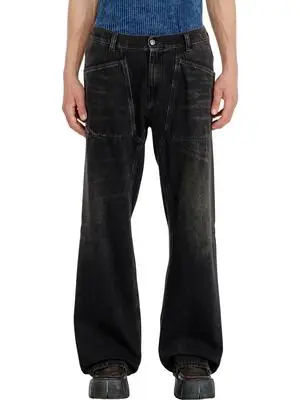 DIESEL® D-zeta Relaxed Fit Jeans - Black
