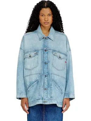 DIESEL® Oversized Denim Workwear Jacket - Blue