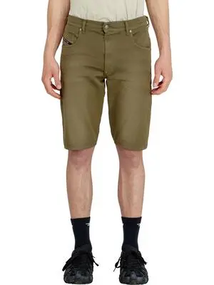 DIESEL® Slim Fit Colored Denim Shorts - Green
