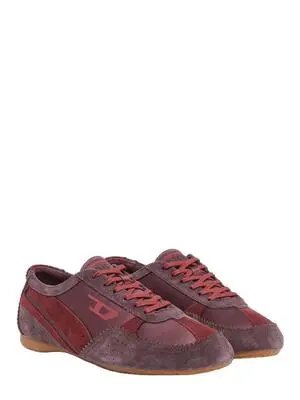 DIESEL® Diesel D-Mile-Flat Sneakers With Suede Overlays Red