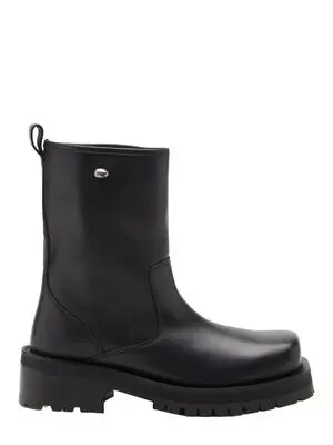 DIESEL® D-texan Leather Boots - Black