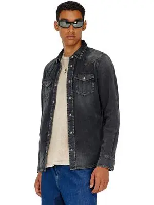 DIESEL® Denim Overshirt - Black