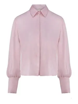 GUNDA HAFNER LTD Blush Hammered Silk Shirt - Pink
