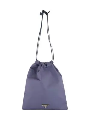Prada Re-nylon Drawstring Pouch - Purple