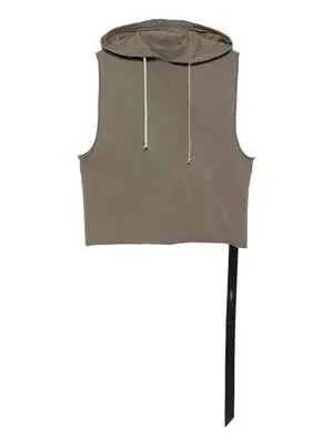 Rick Owens Drawstring Sleeveless Vest - Grey