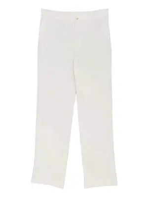 Incotex Elasticated Waist Linen Trousers - Neutrals