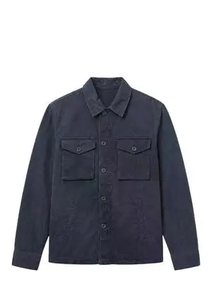 Hartford Jonah Button-up Pocket-detail Jacket - Blue