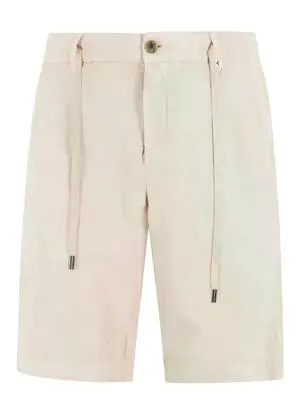 MYTHS Drawstring Waist Shorts - Neutrals